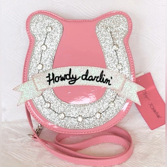 Betsey Johnson | Bags | Betsey Johnson Howdy Darlin Horseshoe Crossbody ...